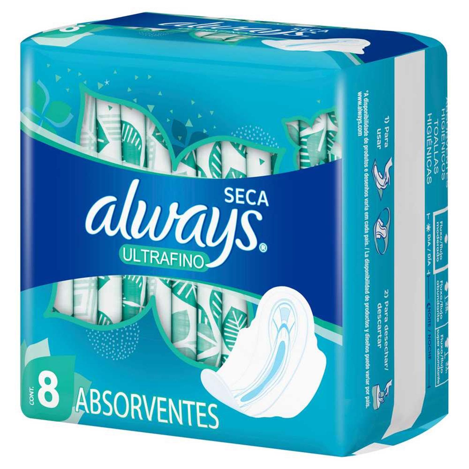 Toallitas Femeninas Always Ultrafina Plus Día Seca X 8 U – Leburé